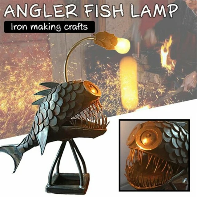 FISH LAMP DESKTOP Creative Night Light Bedroom Lighting USB LED Light ...