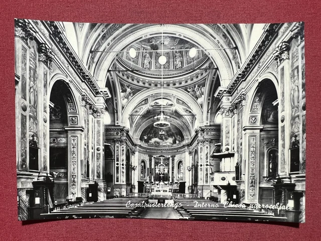 CARTOLINA - CASALPUSTERLENGO ( Lodi ) - Interno - Chiesa Parrocchiale ... CARTOLINA - CASALPUSTERLENGO ( Lodi ) - Interno - Chiesa Parrocchiale ...
