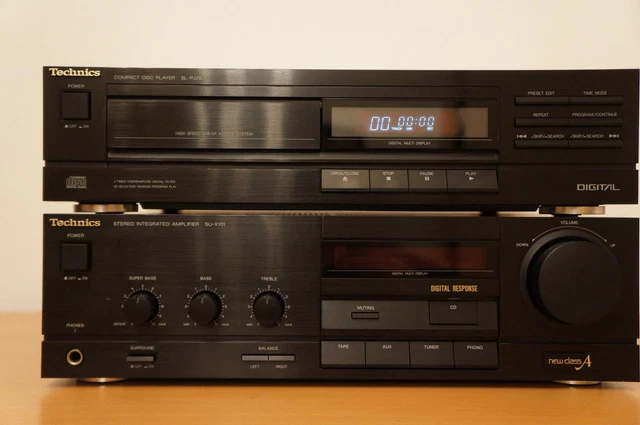TECHNICS SU-X101 - Hi-Fi Amplifier + TECHNICS SL-PG25- CD-Player EUR 35 ...