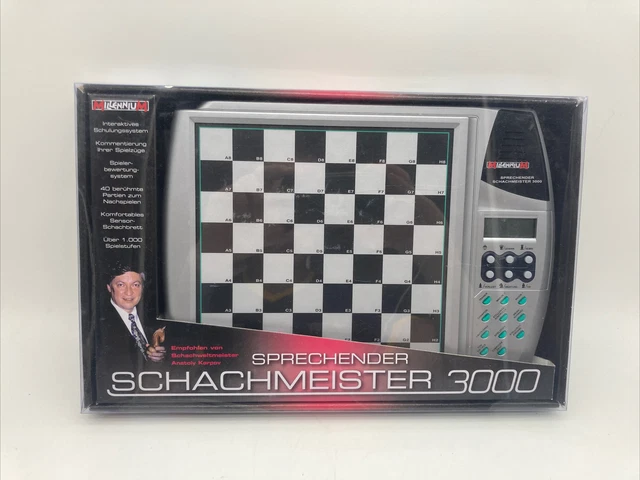 15327/ MILLENNIUM SPRECHENDER Schachmeister 3000 Karpov Schachcomputer ...