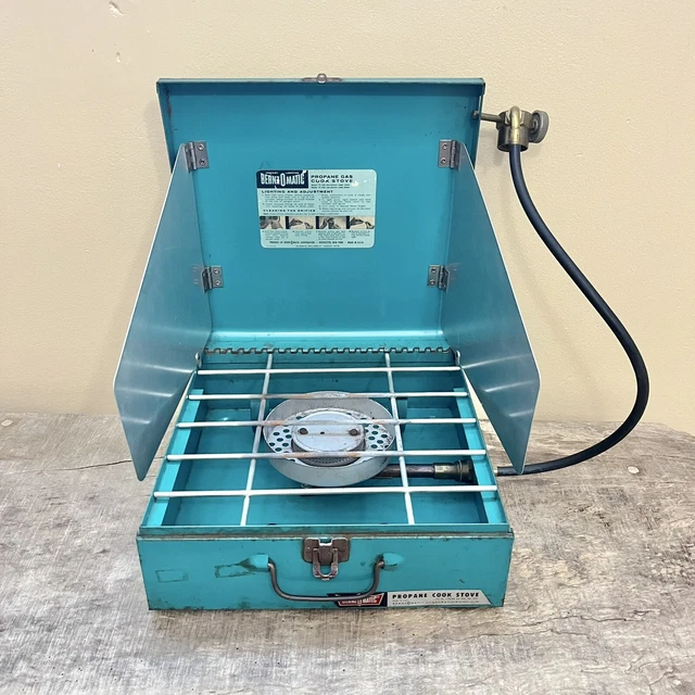 VINTAGE BERNZOMATIC ONE Burner Propane Gas Cook Stove Model TX 550 Made ...