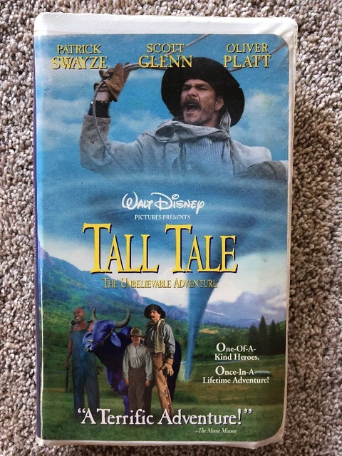 TALL TALE VHS Disney Movie Clamshell - PATRICK SWAYZE Scott Glenn ...