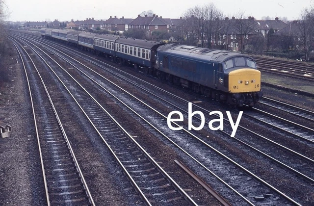 2 ORIGINAL 35MM RAILWAY SLIDES CLASS 45 DIESELS 45104/45145 at YORK on ...