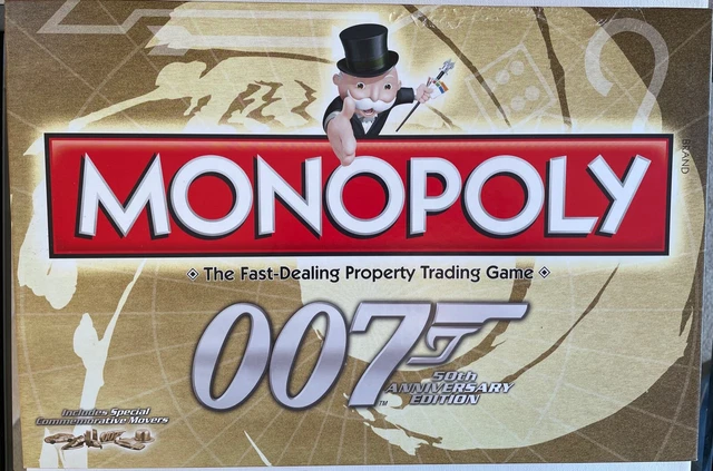 JAMES BOND 007 Monopoly 50th Anniversary Special Edition 100% complete ...