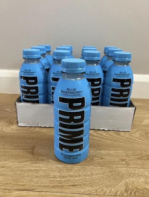 PRIME HYDRATION ENERGY Drink 500ml Logan Paul & KSI BLUE RASPBERRY ...