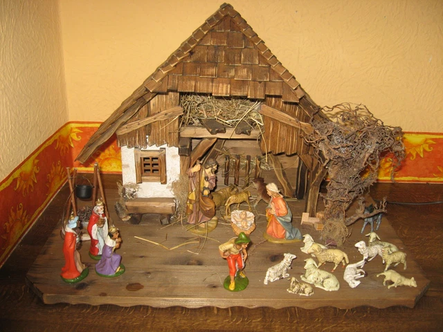 BLACK FOREST NATIVITY Scene - Original Brigändle KaRLSRUHE Christmas ...