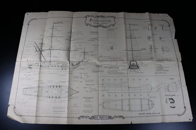 ZF1635 NEW MODEL Boat Plan Amaranthe 17th Century Swedish Gunship £15. ...