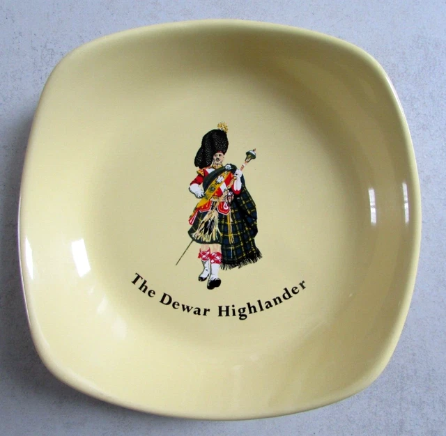 CENDRIER / VIDE-POCHE The Dewar Highlander White Label Fine Scotch ...
