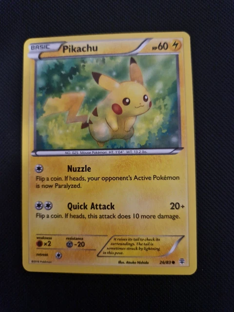 POKÉMON TCG PIKACHU Pokemon XY Generations 20th Anniversary 26/83 £3.79 ...