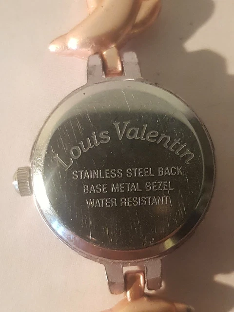 LOUIS VALENTIN QUARTZ Water Resistant Swiss Design Dolphin Watch £5.00 ...