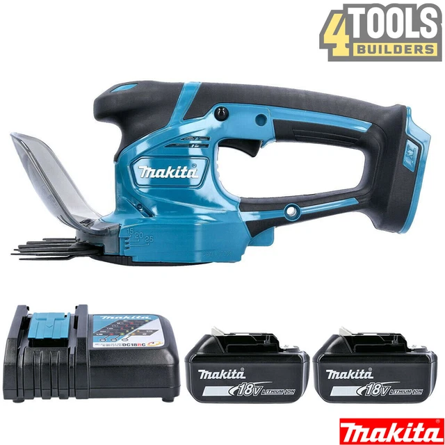 MAKITA DUM111 18V LXT Grass Shear & Hedge Cutter + 2 x 6.0Ah Batteries ...