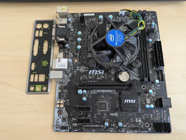 MSI H110M ECO 7994-003R Intel H110 Mainboard Micro ATX Sockel 1151 USed with fan £35.99 ...