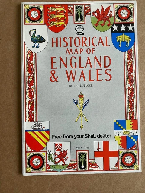 SHELL MAP HISTORICAL Map Of England & Wales 1971 £4.45 - PicClick UK
