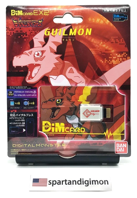 BANDAI DIM CARD EX2 Digimon Tamers GUILMON for Vital Bracelet Digimon US Seller EUR 32,52 ...