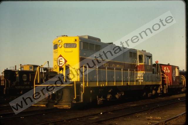 ORIGINAL SLIDE ERIE Lackawanna EL 1237 EMD GP7 5-5-70 Wood St. Aurora ILL EUR 13,01 - PicClick DE