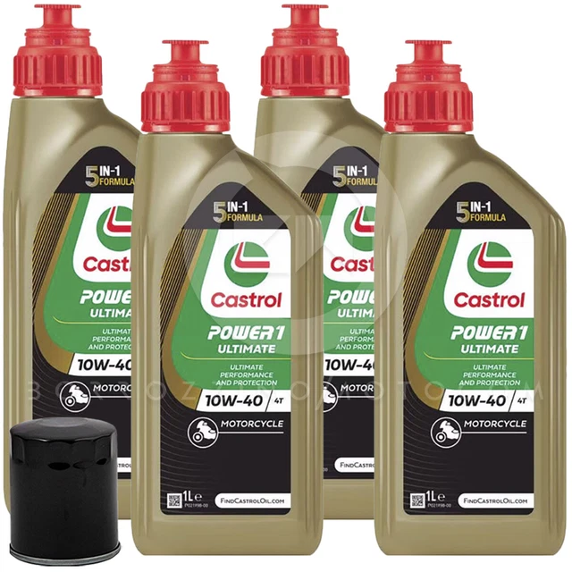 KIT D'ENTRETIEN 4L Castrol ULTIMATE 10W40 Filtre APRILIA SRK RC 660 ...