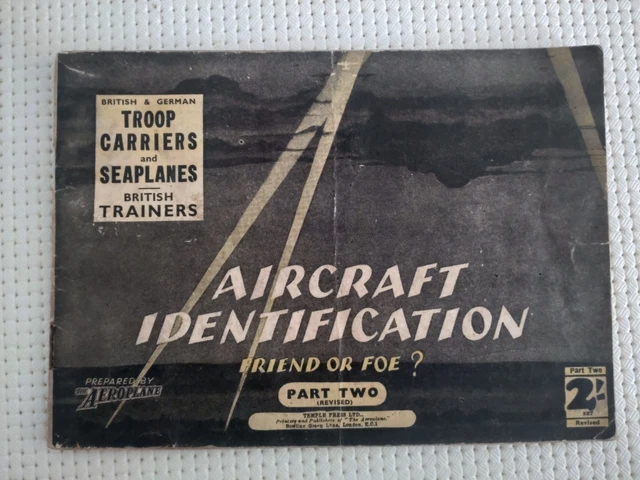 WW2 AIRCRAFT IDENTIFICATION (Friend or Foe) Part 2 £3.29 - PicClick UK