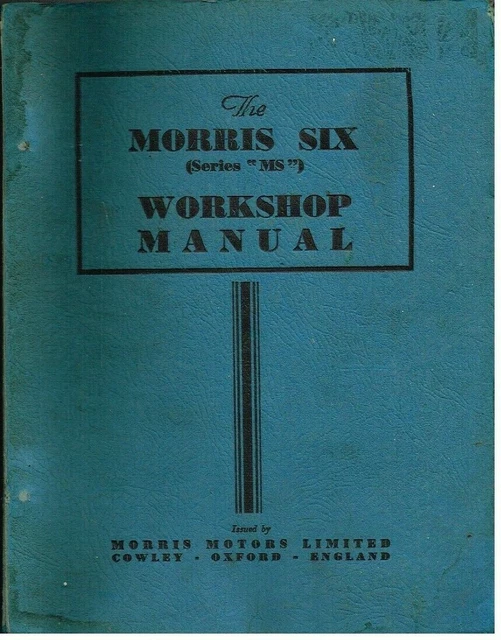 MORRIS SIX (SERIES Ms) Saloon Original 1955 Factory Workshop Manual £39 ...