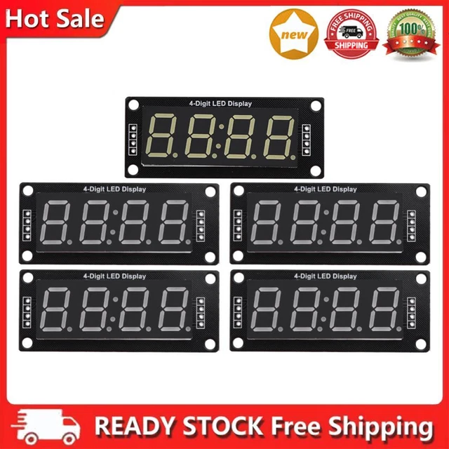 TM1637 CLOCK MODULE 4 Digit Digital Indicator Tube 7 Segment Digital LED Module £4.79 - PicClick UK
