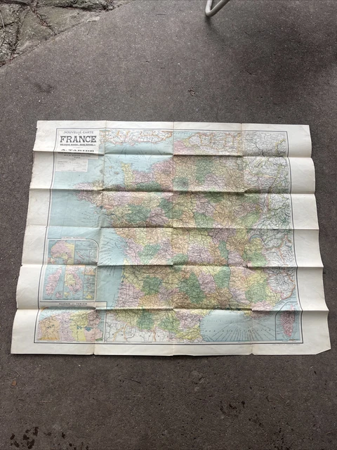 WW1 FRENCH MAP Of Paris (KB £14.60 - PicClick UK