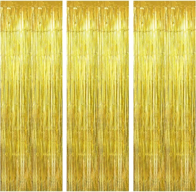 FOIL CURTAINS, PHOTO Booth Backdrop Tinsel Curtain Streamer for ...