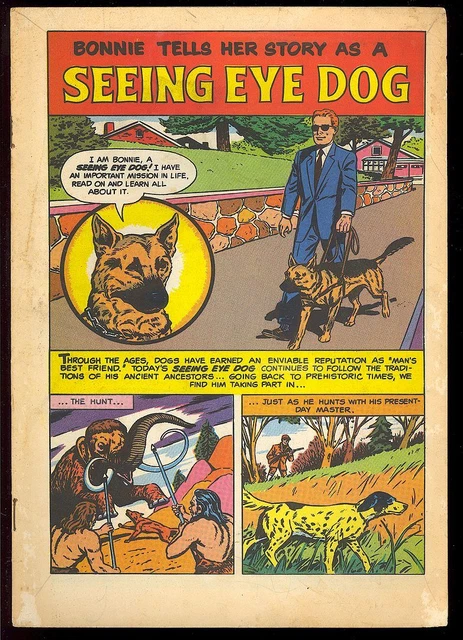 BONNIE TELLS HER Story as a Seeing Eye Dog #nn RARE Giveaway Promo BD ...
