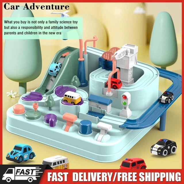 DIY INTERACTIVE VEHICLE Race Tracks Car Toy Preschool Toy for Kid (A) £ ...