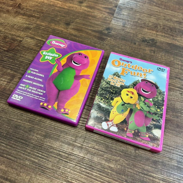BARNEY DVD LOT of (2) Barney “exclusive Dvd” & Barneys “outdoor Fun ... BARNEY DVD LOT of (2) Barney “exclusive Dvd” & Barneys “outdoor Fun ...