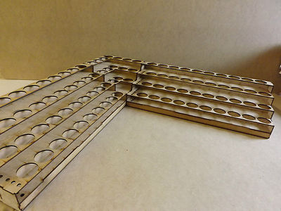 PAINT STAND 2 Racks+Corner Pot Storage Workshop Warhammer Wargame ...