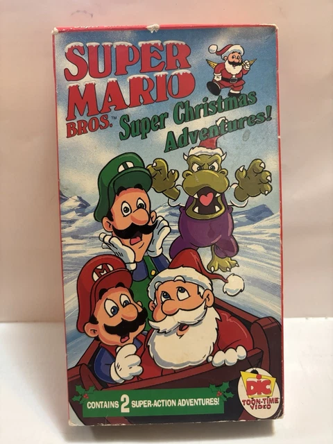 SUPER MARIO BROS Super Christmas Adventure VHS DIC Toon Time Cartoon ...