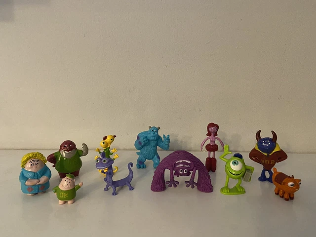 DISNEY MONSTERS INC University Mini Randall Mike Dean Scully Art Mini ...
