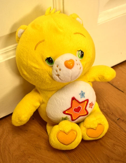 CARE BEARS SUPERSTAR Yellow Star Teddy Bear Soft Plush Toy 12”, Good £9 ...