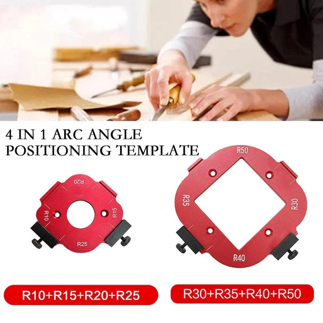 4 IN 1 Arc Angle Positioning Template Corner Radius Tool Template ...