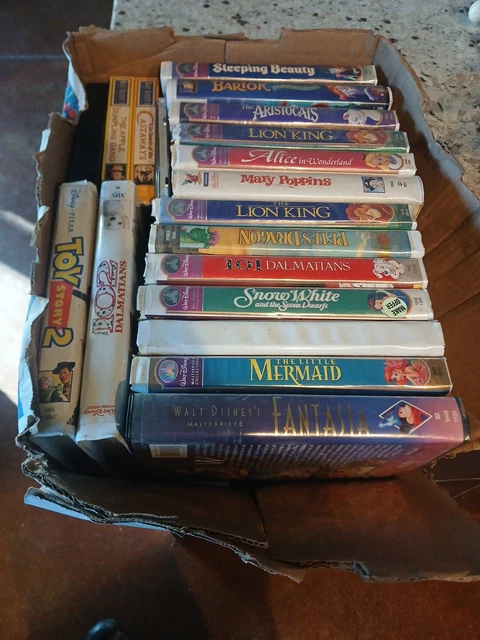 WALT DISNEY CLAMSHELL VHS Lot 37 Masterpiece Classics Black Diamond ...