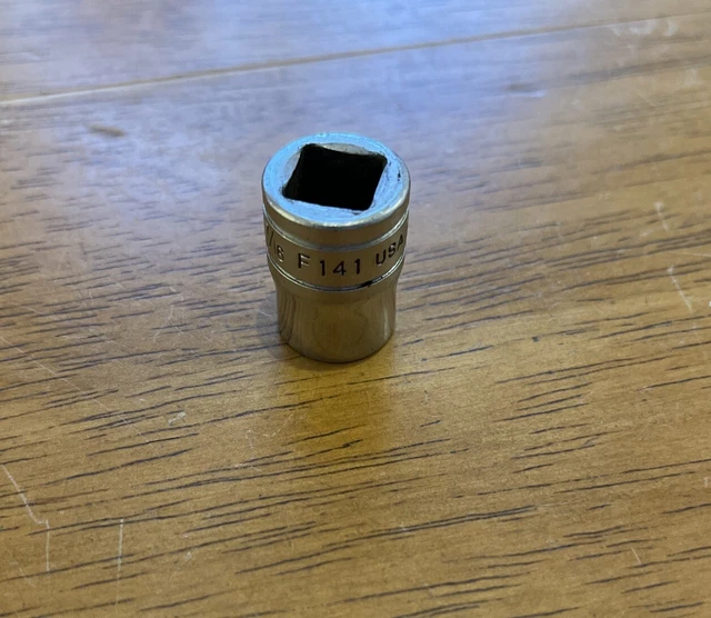 SNAP ON TOOLS USA 7/16" SAE Flank Drive Shallow Socket 12 Point 3/8 ...