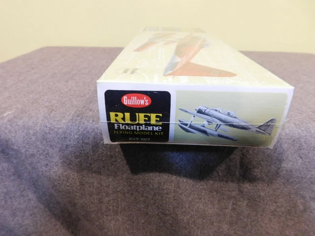 VINTAGE GUILLOW'S BALSA Wood Flying Model Rufe Japanese WW2 Float Plane ...