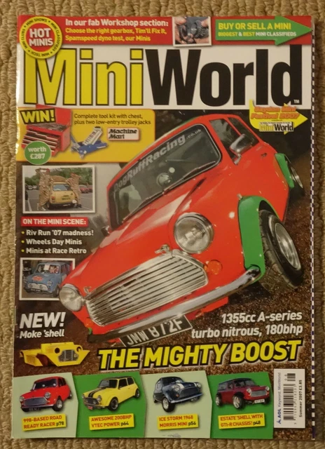 MINI WORLD MAGAZINE - Summer 2007 - Classic - Moke Shell - 1355cc Turbo ...