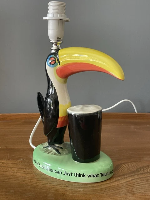 GUINNESS TOUCAN LAMP Fully Working And PAT Tested £182.72 - PicClick UK