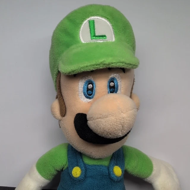2010 NINTENDO 10” Luigi Plush Stuffed Doll Super Mario Bros. Tokyo ...