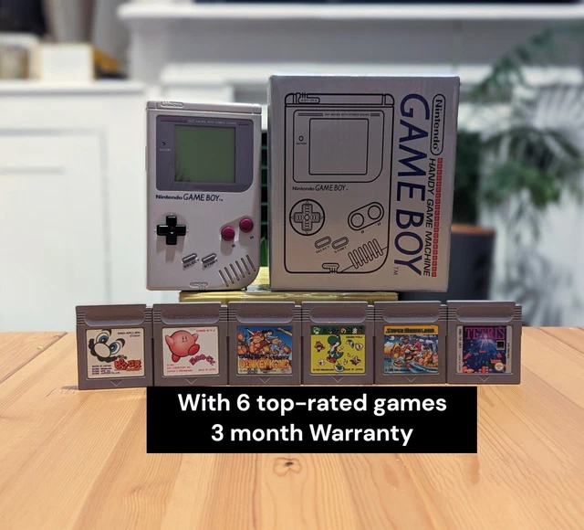 NINTENDO GAME BOY/GAMEBOY Original Grey DMG-01, Mario Tetris Donkey ...