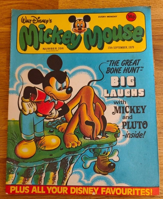 COMIC - UK Bronze Age Walt Disney's Mickey Mouse No #204 15th September ...