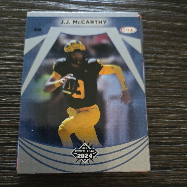 2024 SAGE HIGH Series Silber #111 J.J. McCarthy Michigan Wolverines SP ...