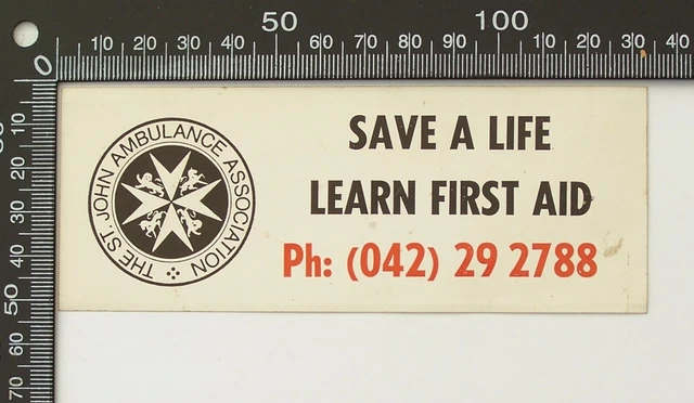VINTAGE THE ST John Ambulance Association Australia Advertising Promo ...