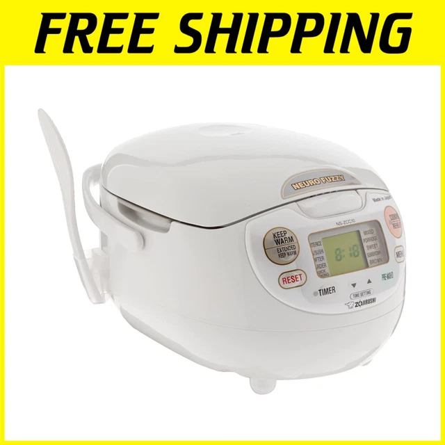 ZOJIRUSHI NEURO FUZZY Rice Cooker & Warmer, White $605.34 - PicClick CA