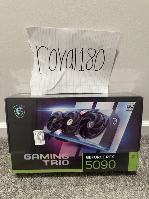 MSI NVIDIA GEFORCE RTX 5090 32G GAMING X TRIO OC - Factory Sealed ...