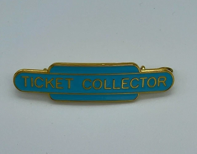 BRITISH RAILWAYS CAP Hat Badge Totem Ticket Collector Light Blue ...