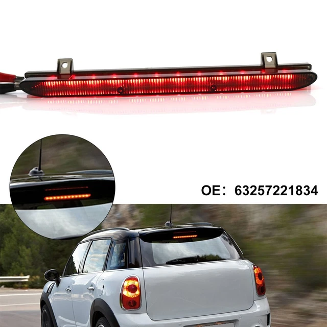 FOR MINI R56 R60 Additional Brake Light Easy to Use Dustproof Black ...