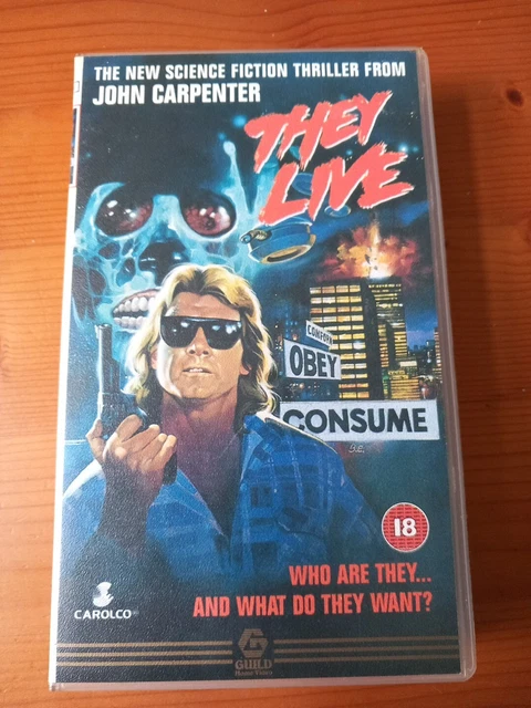 THEY LIVE .VHS .John Carpenter 80s vhs £15.00 - PicClick UK