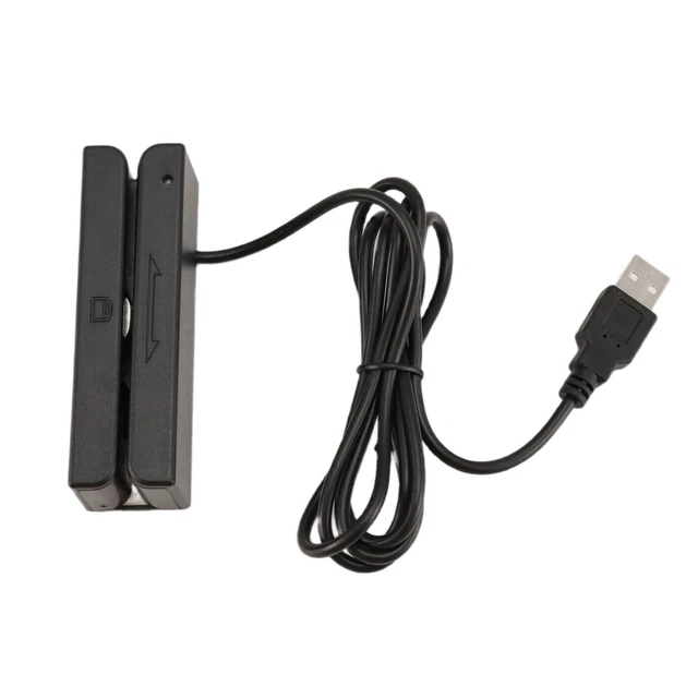 MSR90 USB MAGNETIC Strip Card Reading Machine Card Reader Stripe 3 ...