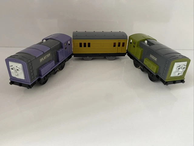 TOMY TRACKMASTER THOMAS The Tank Engine Battery Trains Splatter and ...